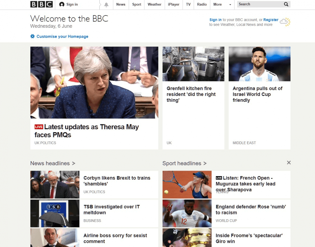 Change in web design – old sites vs new - Midas Creative