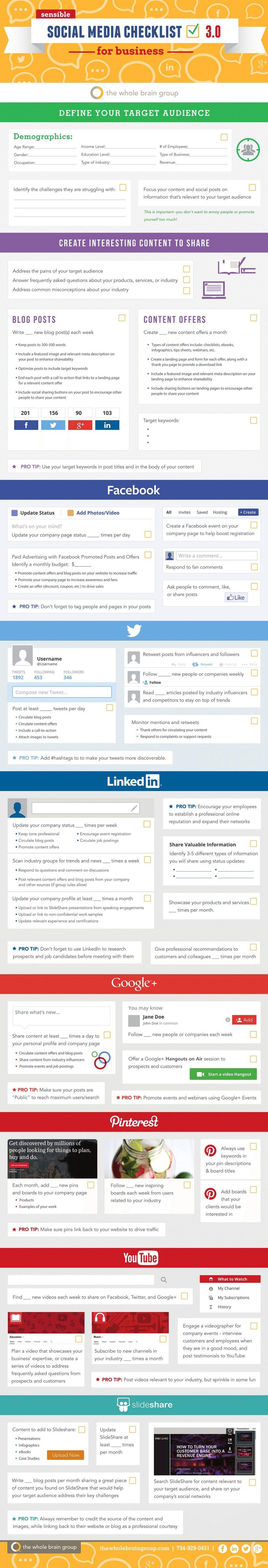 Social Media Marketing Checklist (FREE download) - Midas Creative